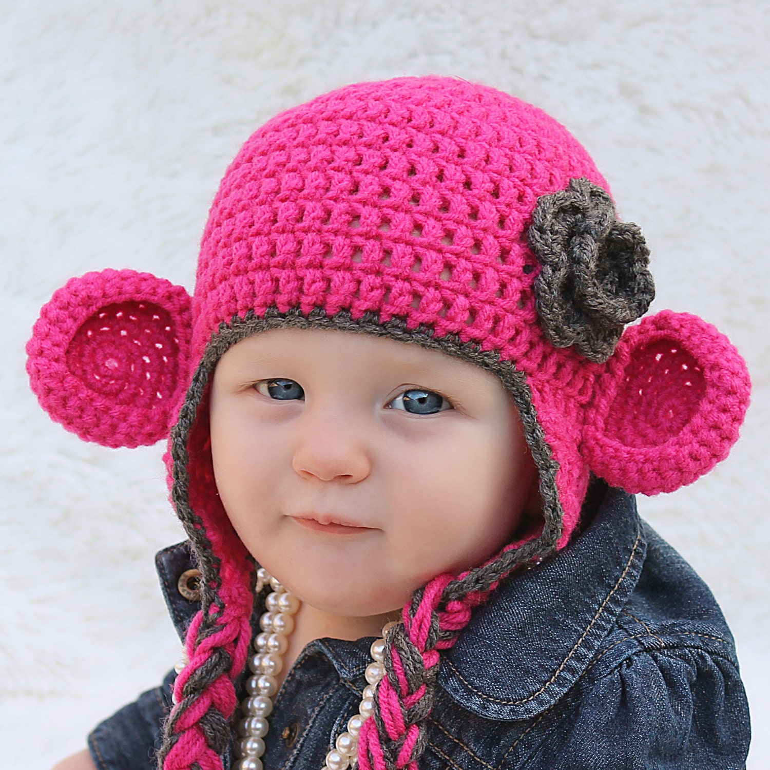 Baby Monkey Hat Crochet Pattern - PDF - Etsy