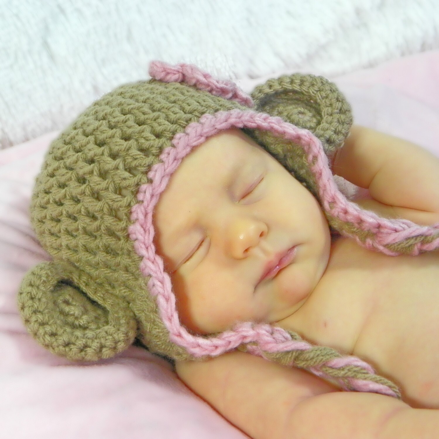 Baby Monkey Hat Crochet Pattern - PDF - Etsy