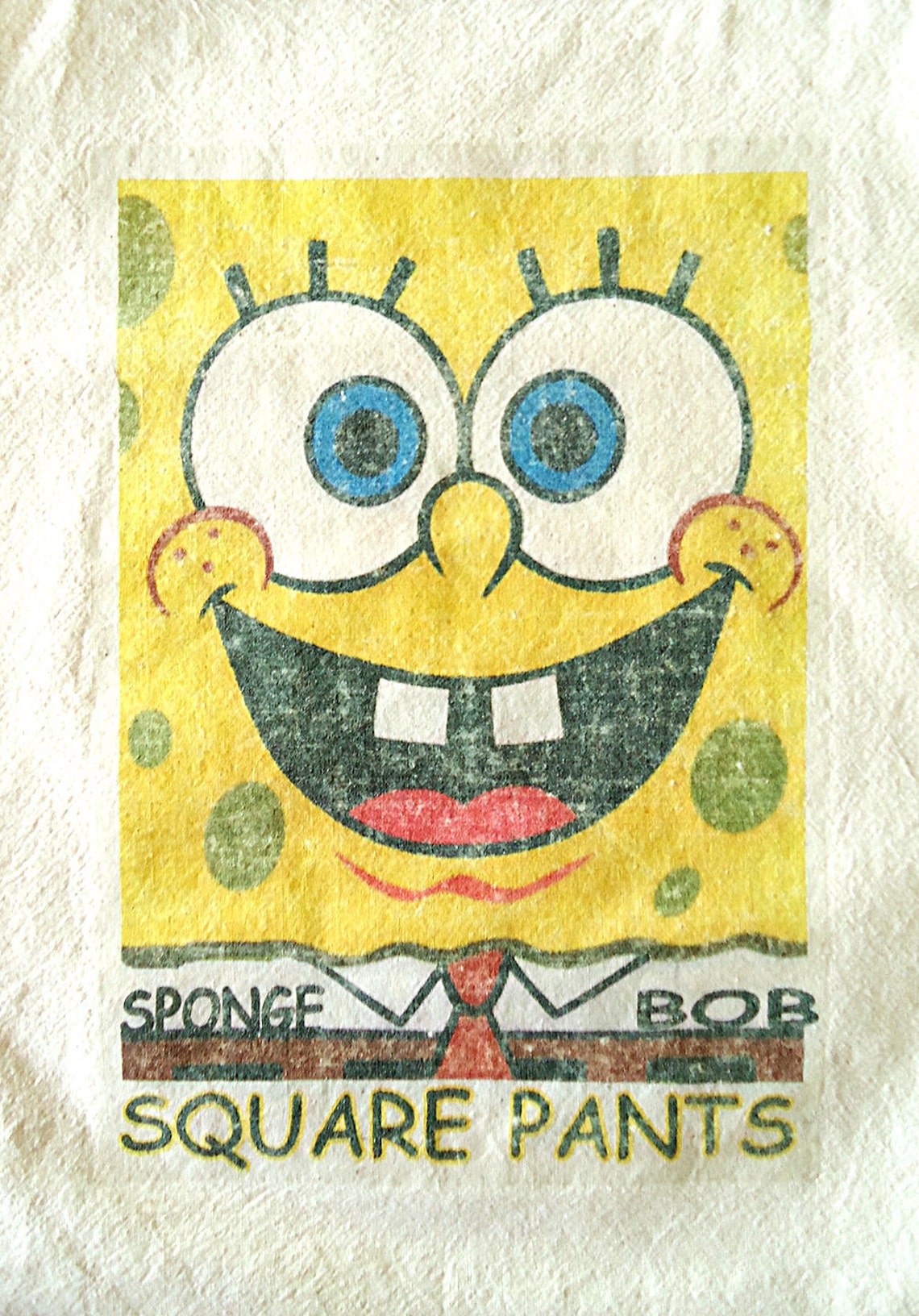 Smiling BOB Vtg Tote Carry All Grocery Shopping Bag in Beige - Etsy