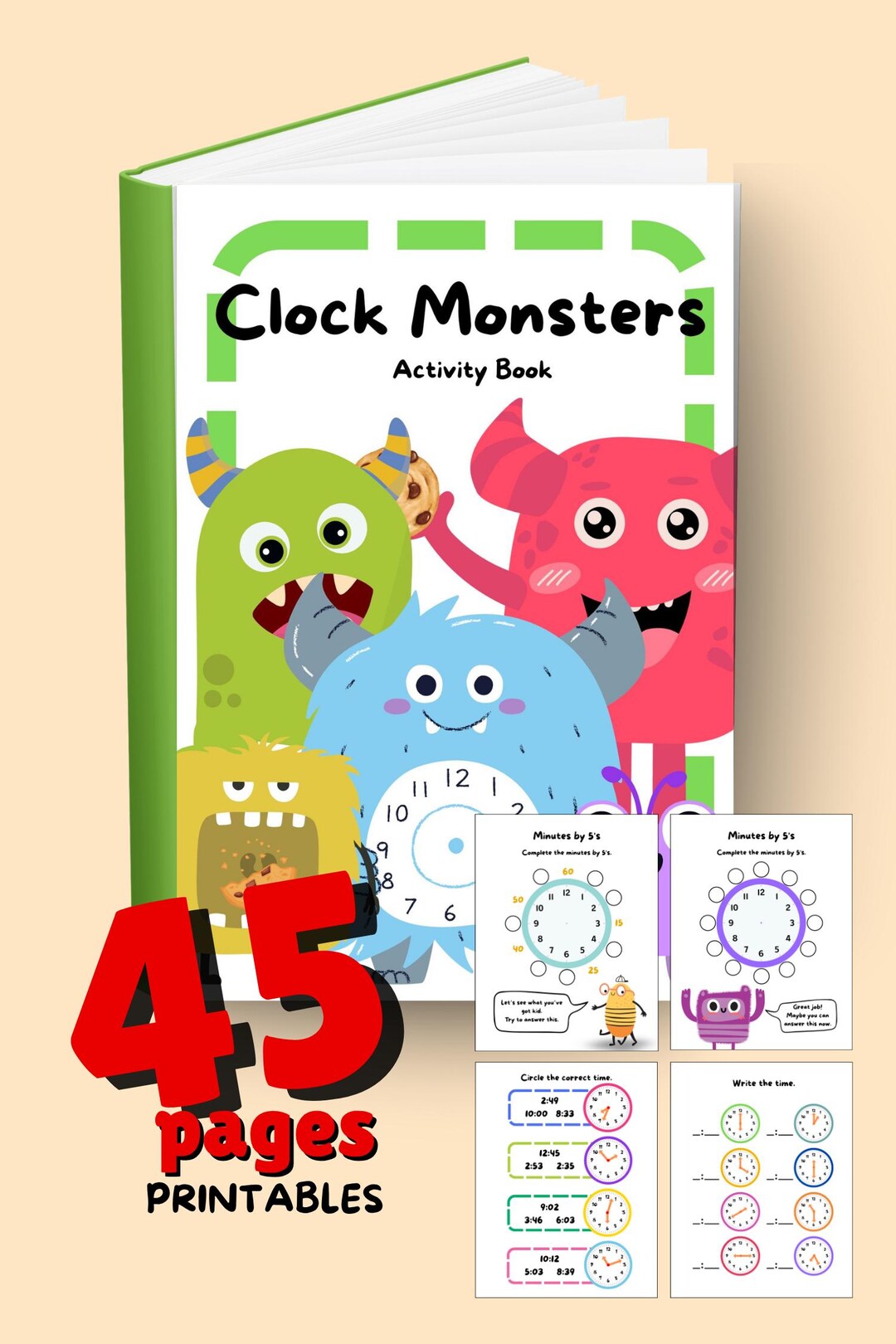 Clock Monsters ( Digital Download) - Etsy