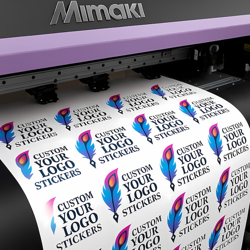 Custom Logo Vinyl Stickers: Die Cut Stickers, Waterproof | Water Bottle ...