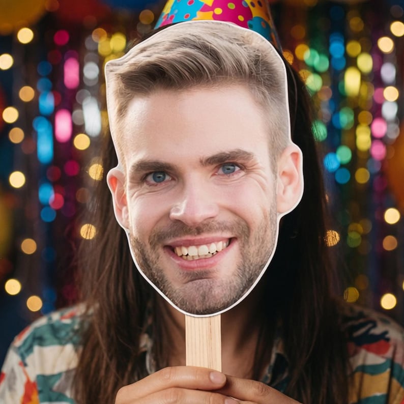 Personalized Face on a Stick, Big Head Cutouts, Funny Bachelorette ...