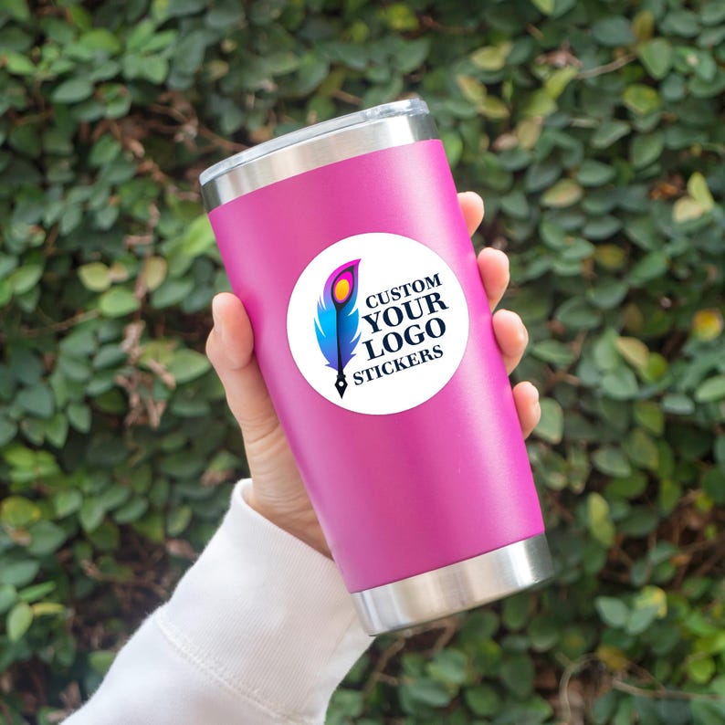 Custom Logo Vinyl Stickers: Die Cut Stickers, Waterproof | Water Bottle ...