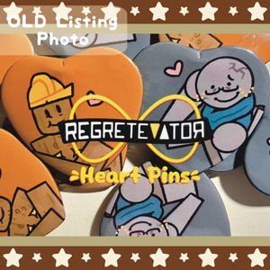 Regretevator Heart/ship Pins! - Etsy