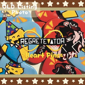 Regretevator Heart/ship Pins! - Etsy