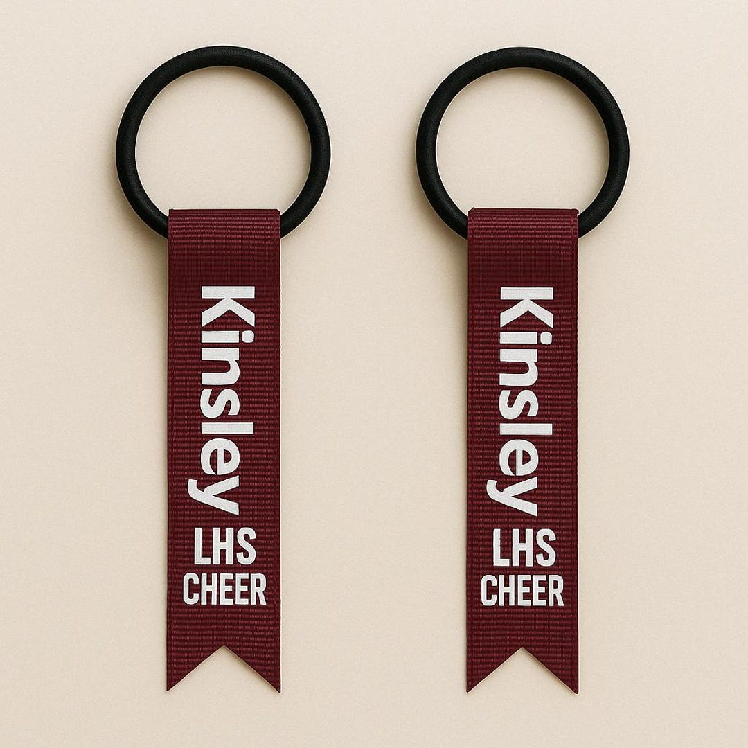 Custom Cheer Pom Pom Name Tag – 2 Pack | Personalized Cheerleader Bag ...