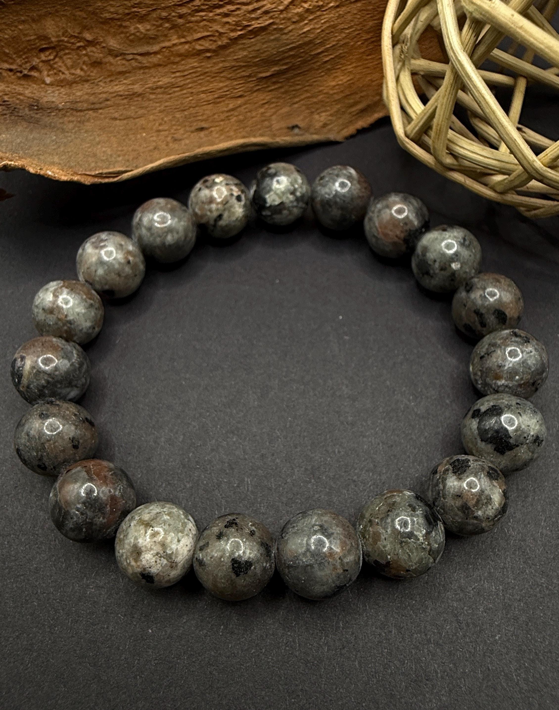 UV Reactive Unisex Yooperlite Bracelet: 6mm 8mm 10mm Natural Firestone ...