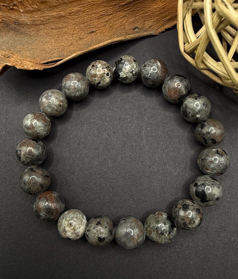 UV Reactive Unisex Yooperlite Bracelet: 6mm 8mm 10mm Natural Firestone ...