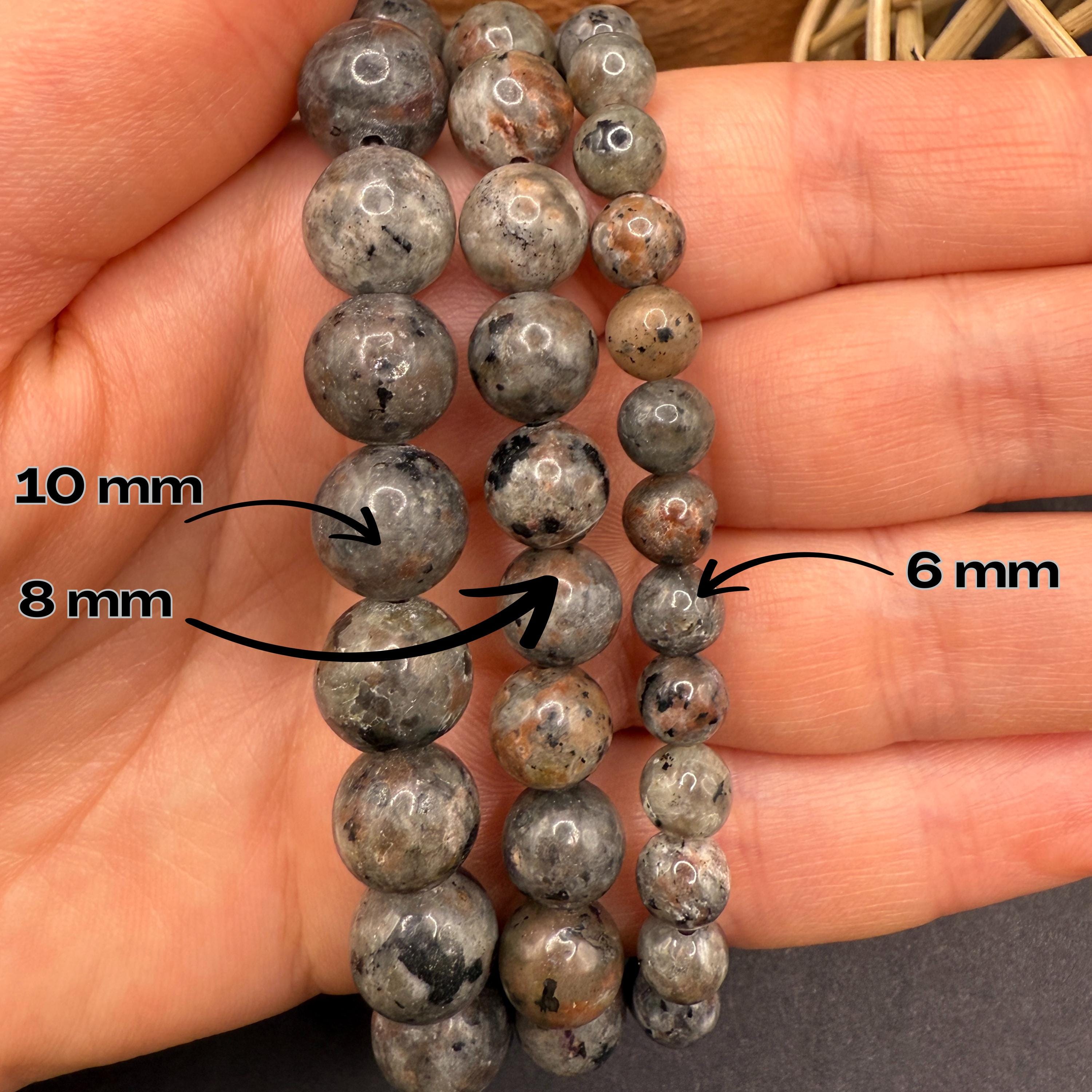 UV Reactive Unisex Yooperlite Bracelet: 6mm 8mm 10mm Natural Firestone ...