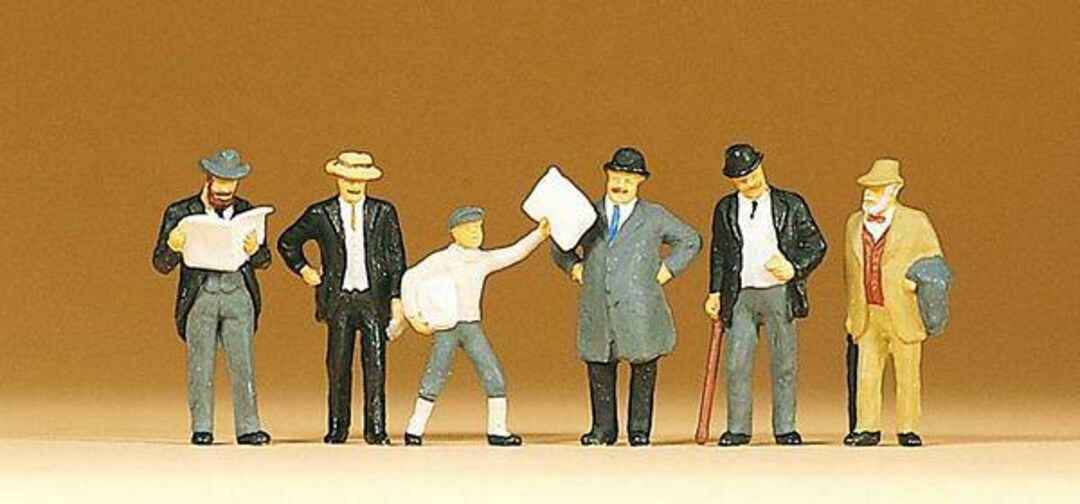 Preiser 12133 HO Scale 1900s Figures -- Men Passengers - Etsy