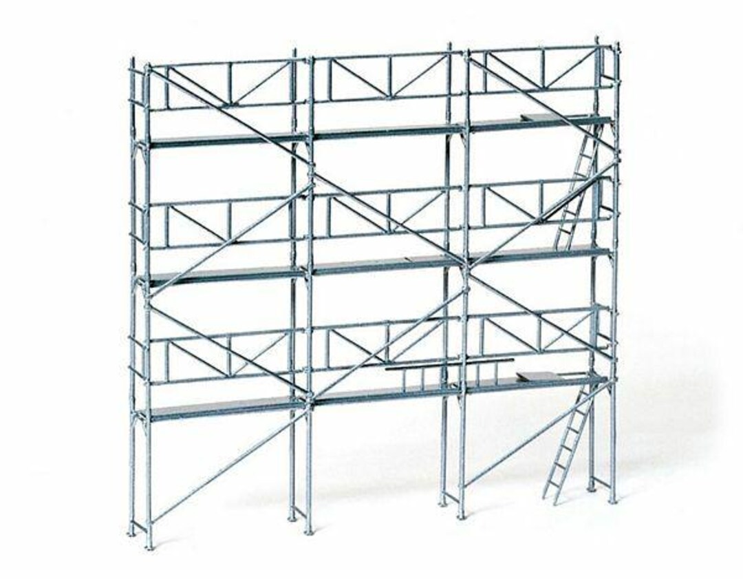 Preiser 17180 HO Scale Construction Equipment -- Scaffolding Kit - Etsy
