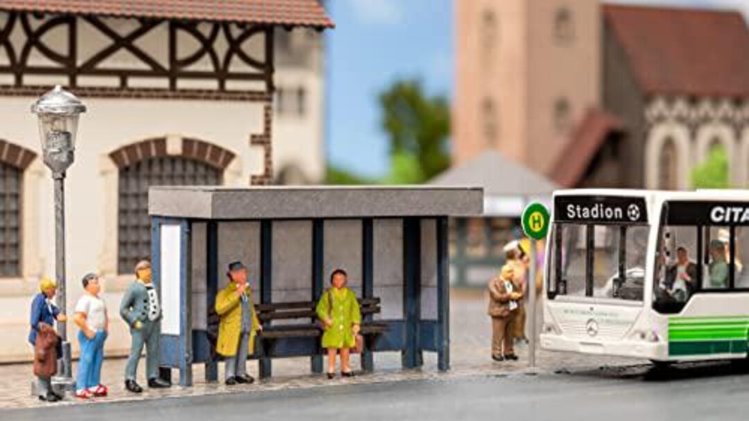 Noch 14390 HO Scale Bus Stop - Laser-cut Minis - Laser-cut Kit - Etsy