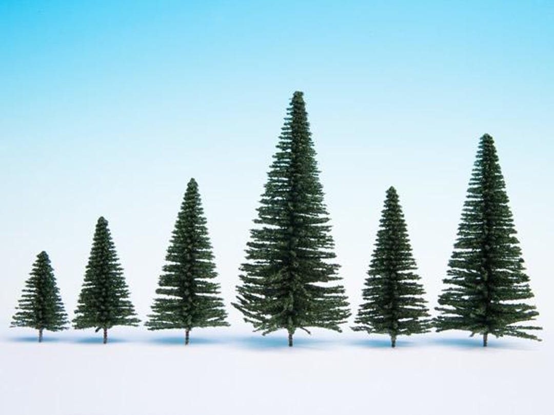 Noch 26830 All Scale Fir Trees W/planting Pin Base Pkg(25) - Etsy
