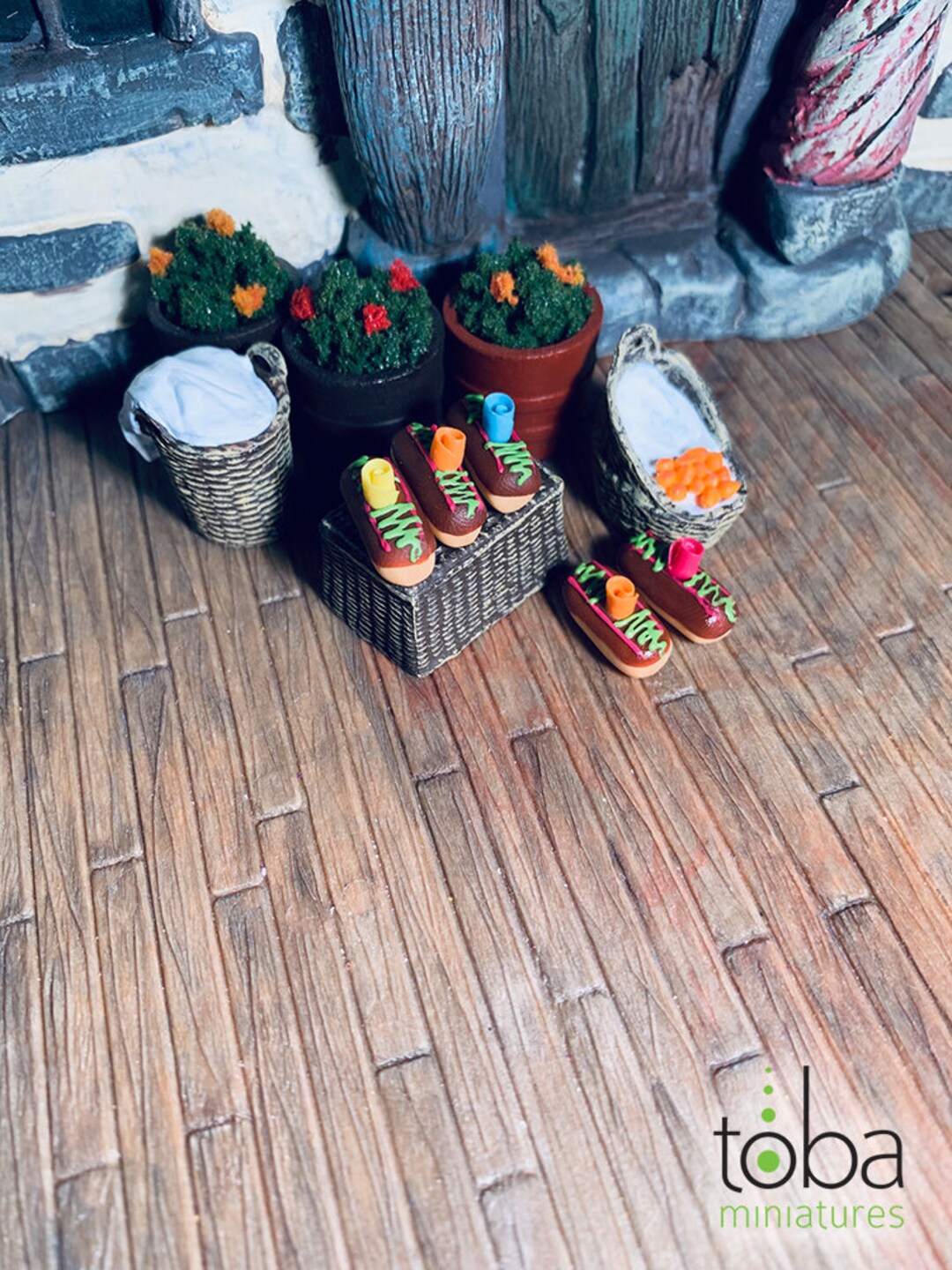 Toba Miniatures 1118 1/12 Scale Log Cakes 5 - Etsy