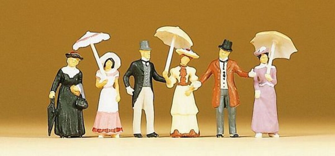 Preiser 12139 HO Scale 1900s Figures Passers-by Pkg6 - Etsy