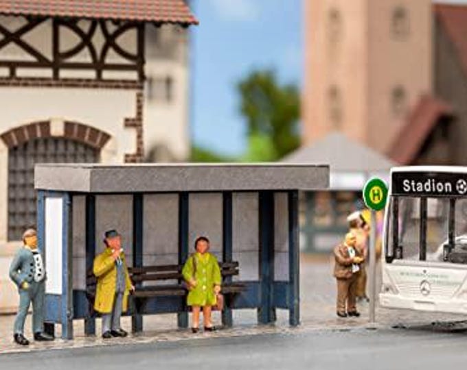 Noch 14390 HO Scale Bus Stop - Laser-cut Minis - Laser-cut Kit - Etsy