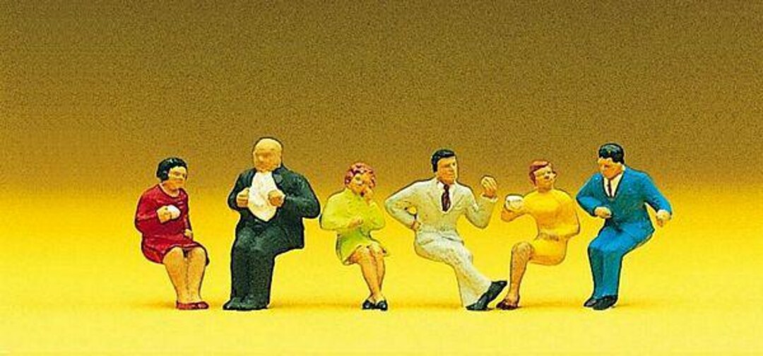 Preiser 10103 HO Scale Seated Diners Pkg(6) - Etsy