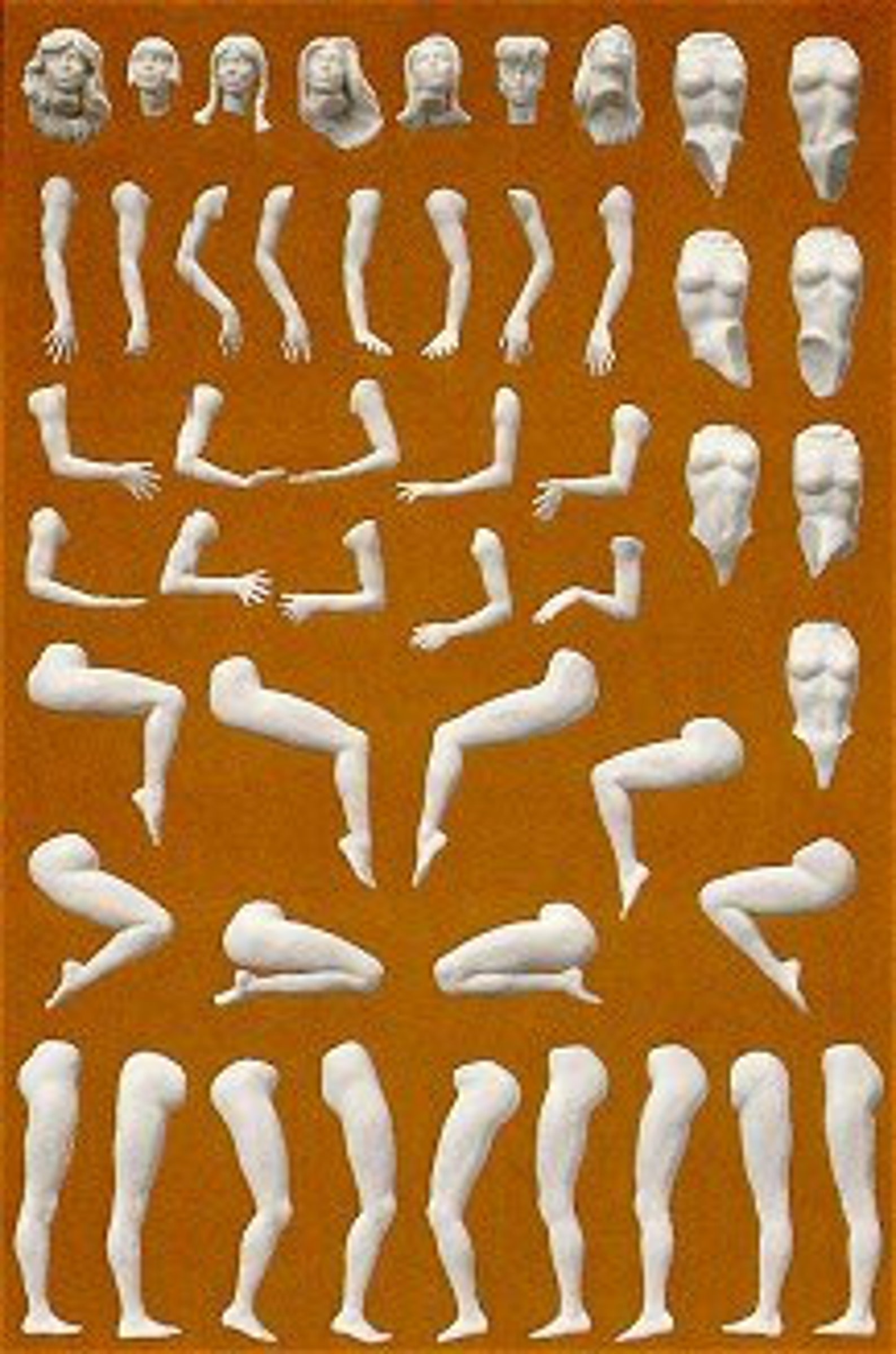 Preiser 45901 G Scale Customizing Figure Sets eve Female Figures Pkg6 ...