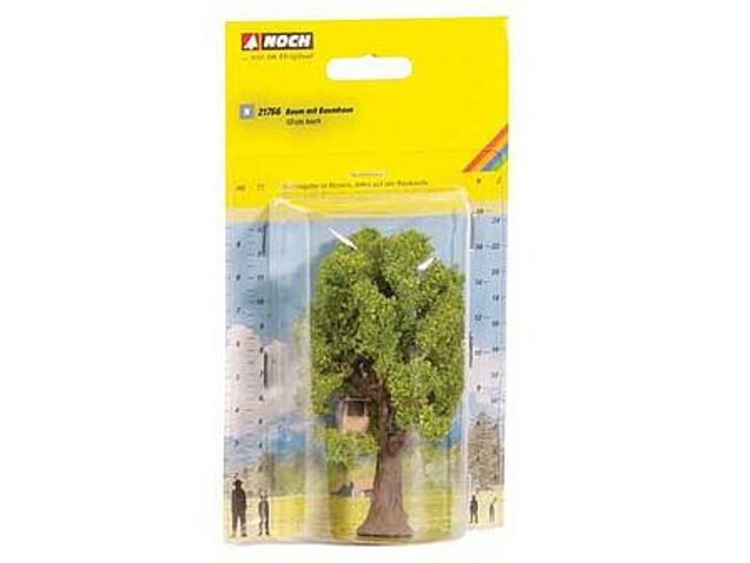 Noch 21766 N Scale Tree With Tree House - Assembled -- 5-15/16" 15cm ...