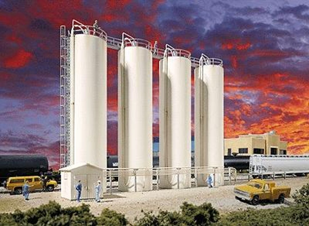 Walthers Cornerstone 933-3081 HO Scale Plastic Pellet Transfer Facility ...