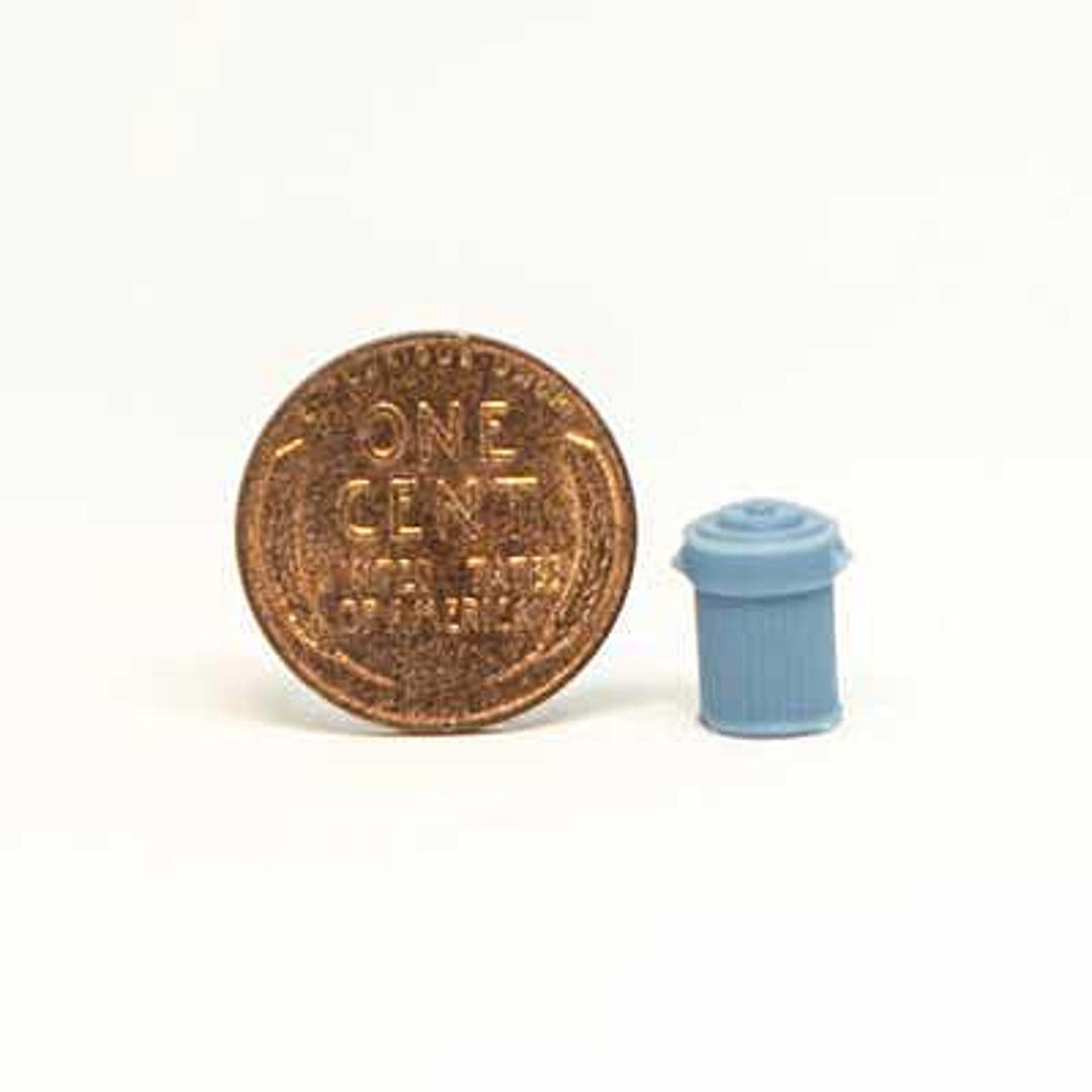 All Scale Miniatures 870846 HO Scale Trash Can With Lid -- Pkg(5) - Etsy