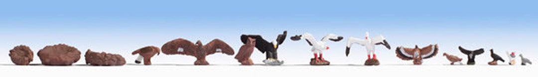 Noch 15775 HO Scale Birds & Nests 12 Birds, 3 Nests - Etsy