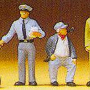 Civil Engineers Figures Scene Scapes - 6 Piece Pre-painted O Scale Set ...