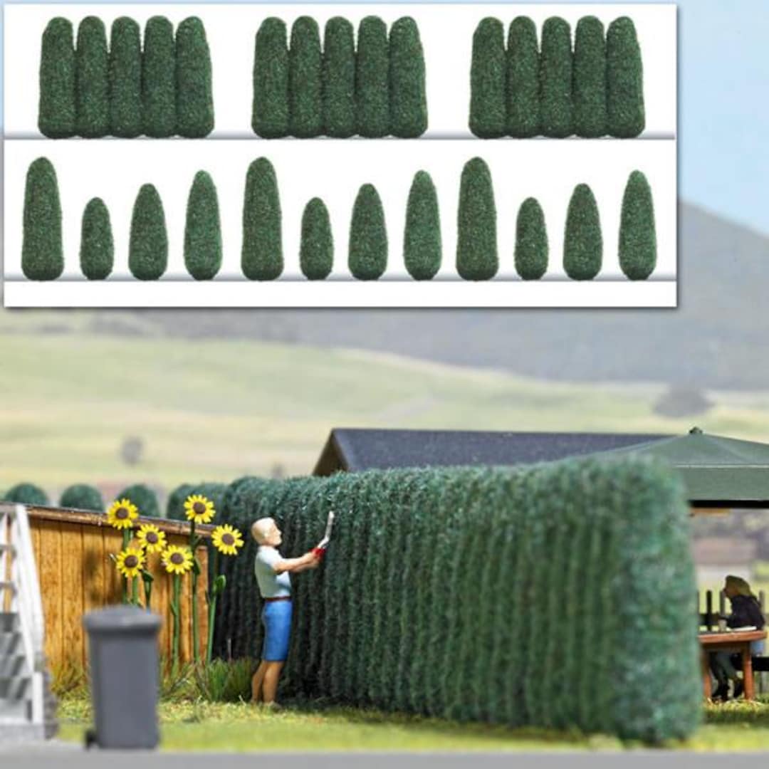 Busch 1270 HO Scale Trees of Life Shrubs Assembled - Etsy