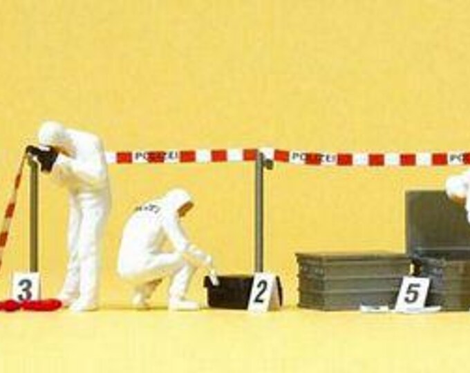Preiser 10576 HO Scale Crime Scene Investigation - Etsy