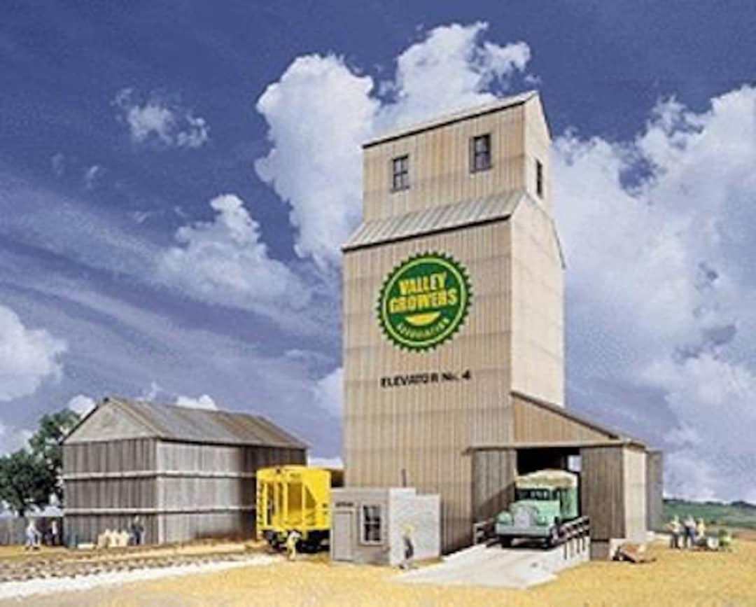 Walthers Cornerstone 933-3096 HO Scale Valley Growers Association Grain Elevator - Etsy
