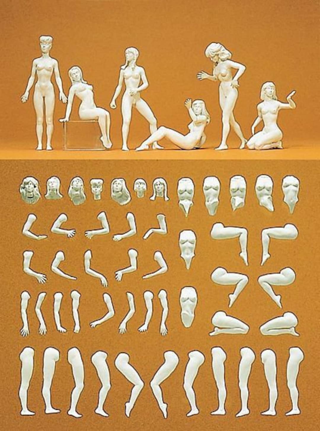 Preiser 45901 G Scale Customizing Figure Sets eve Female Figures Pkg6 ...