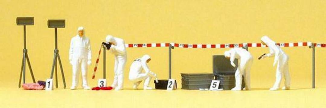 Preiser 10576 HO Scale Crime Scene Investigation - Etsy