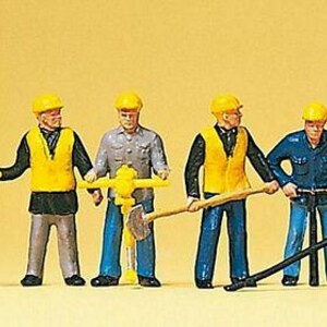 Preiser 10035 HO Scale Sewer/road Construction Crew - Etsy