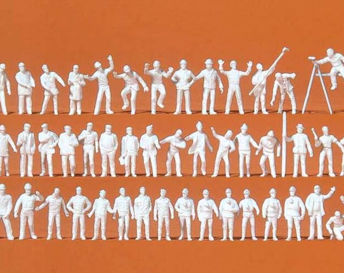 Preiser 79009 N Scale Working People Unpainted Figure Set -- Pkg(70) - Etsy