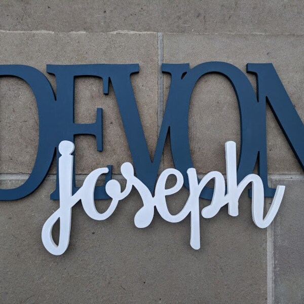 Boys Name Sign - Etsy