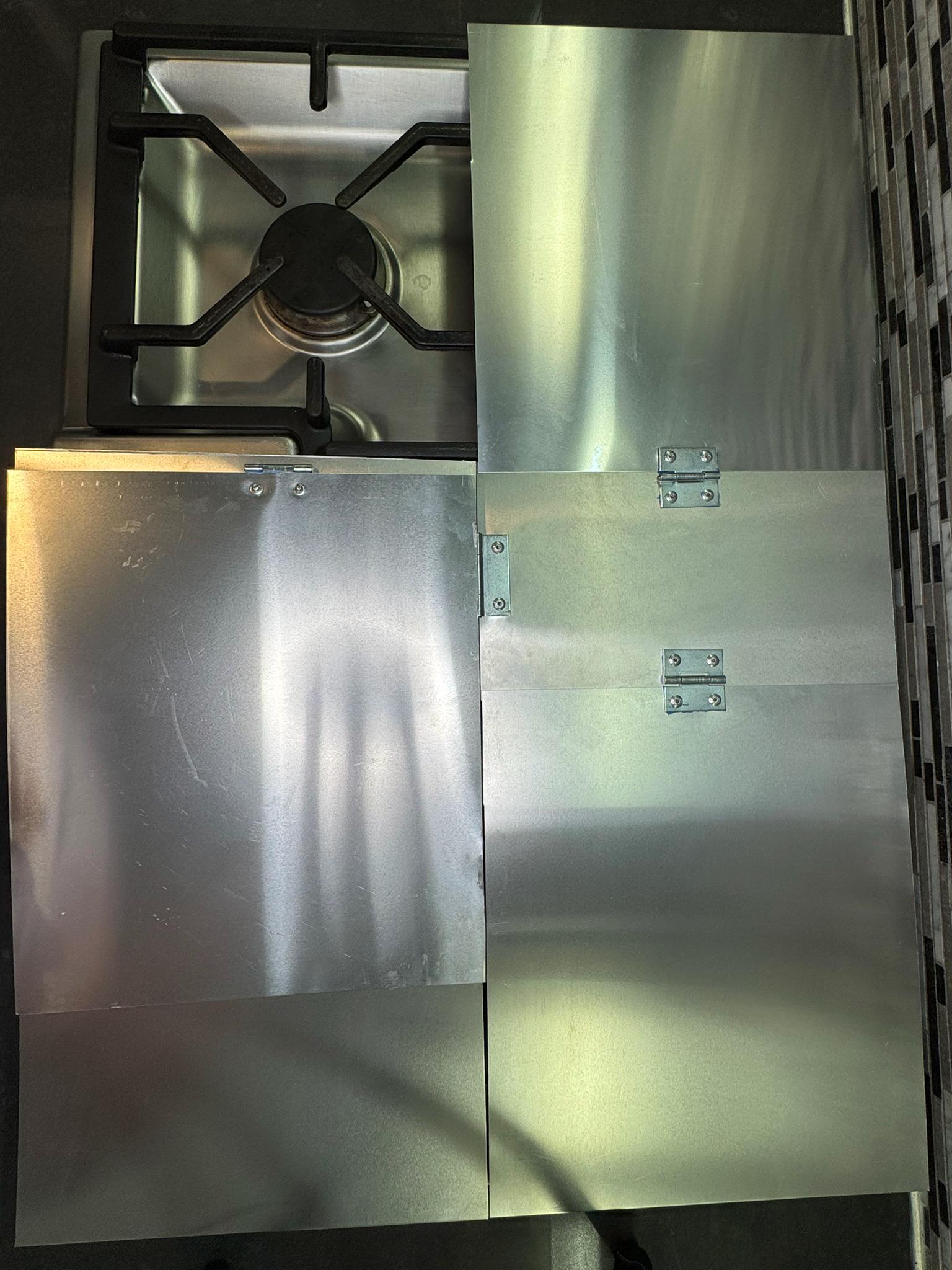 Splatterguard™ – Flip-up Stove Cover | Wipe-clean & Foldable Splatter ...