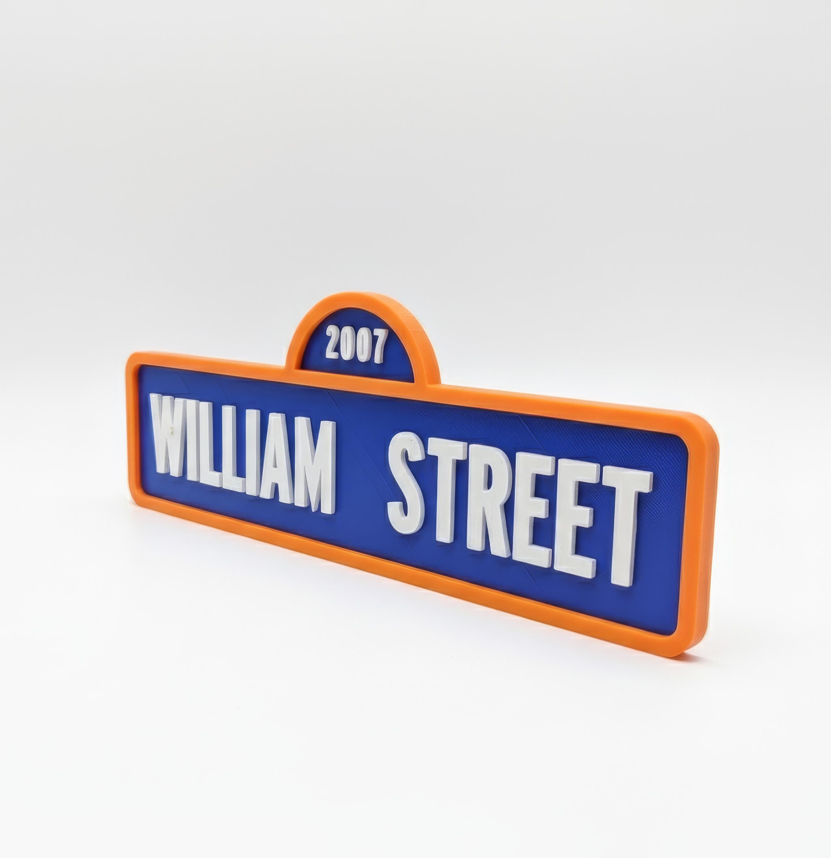 Personalized Sesame Street Sign: 3D Printed Kids Room Decor - Etsy