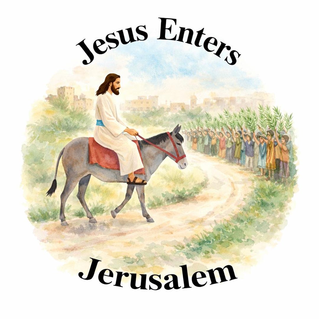 Jesus Enters Jerusalem New Testament Bible School Teaching Resource ...