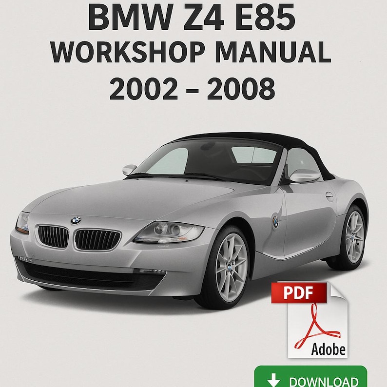 BMW Z4 E85 Model Years 2002 to 2008 Repair Manual - Etsy