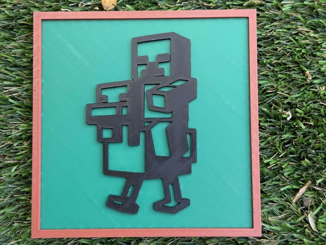 Minecraft Chicken Jockey 3D Pop Art – Multicolor PLA Wall & Desk Decor ...