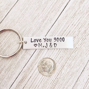 We Love You 3000, I Love You 3000, Father, Daddy, Keychain, Husband ...