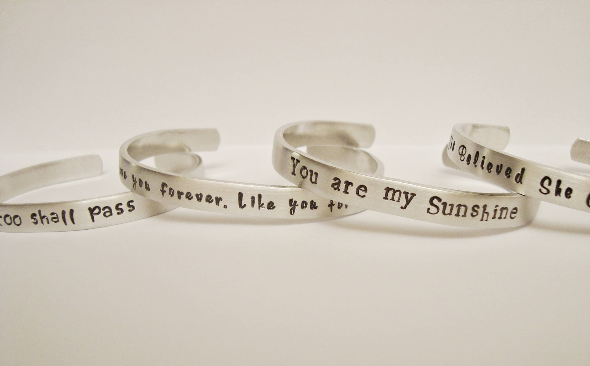 EXTRA LARGE Hand Stamped Personalized Bracelet XL Women's | Etsy