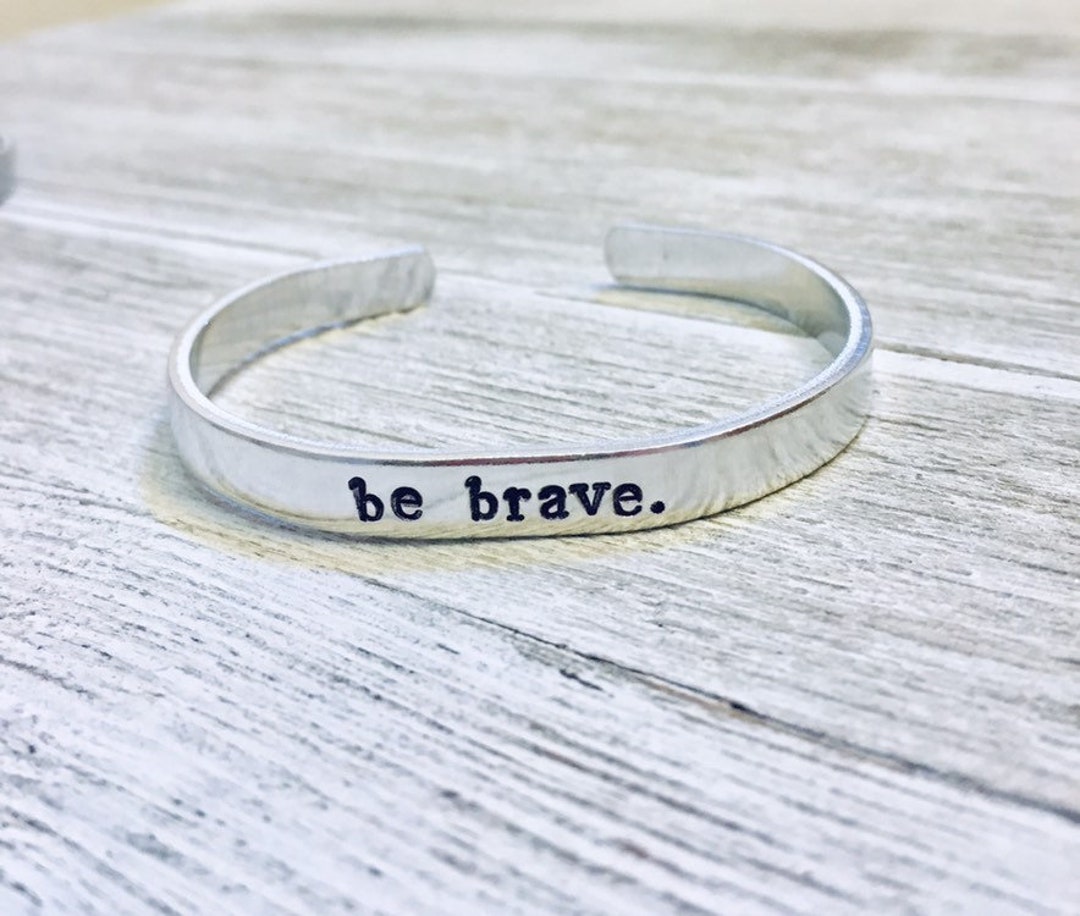 Be Brave, Be Strong, Customized Bracelet, Personalized Bracelet ...