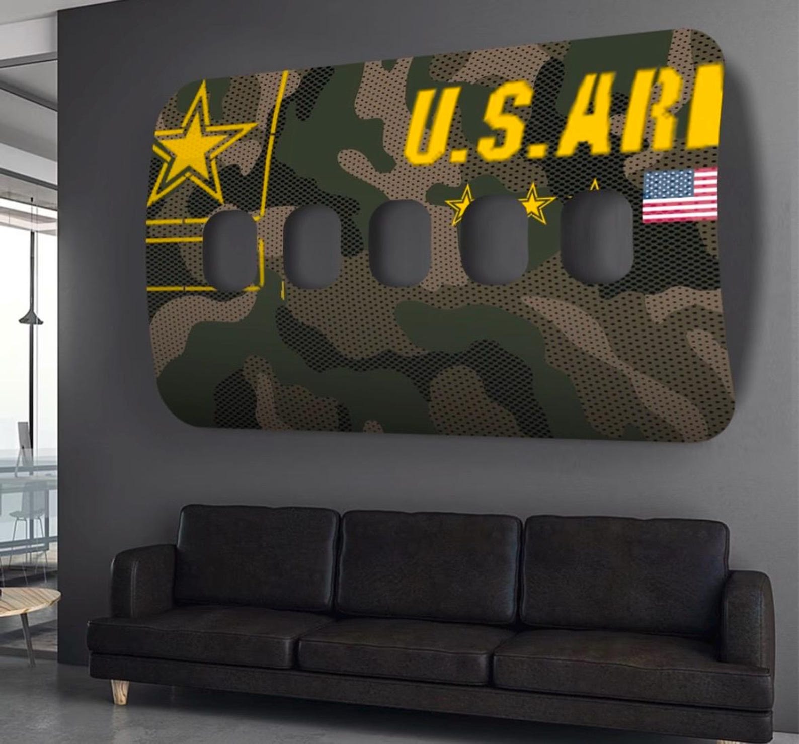 Handmade Aircraft Window Wall Clock – Aviation-inspired Aluminum Panel ...