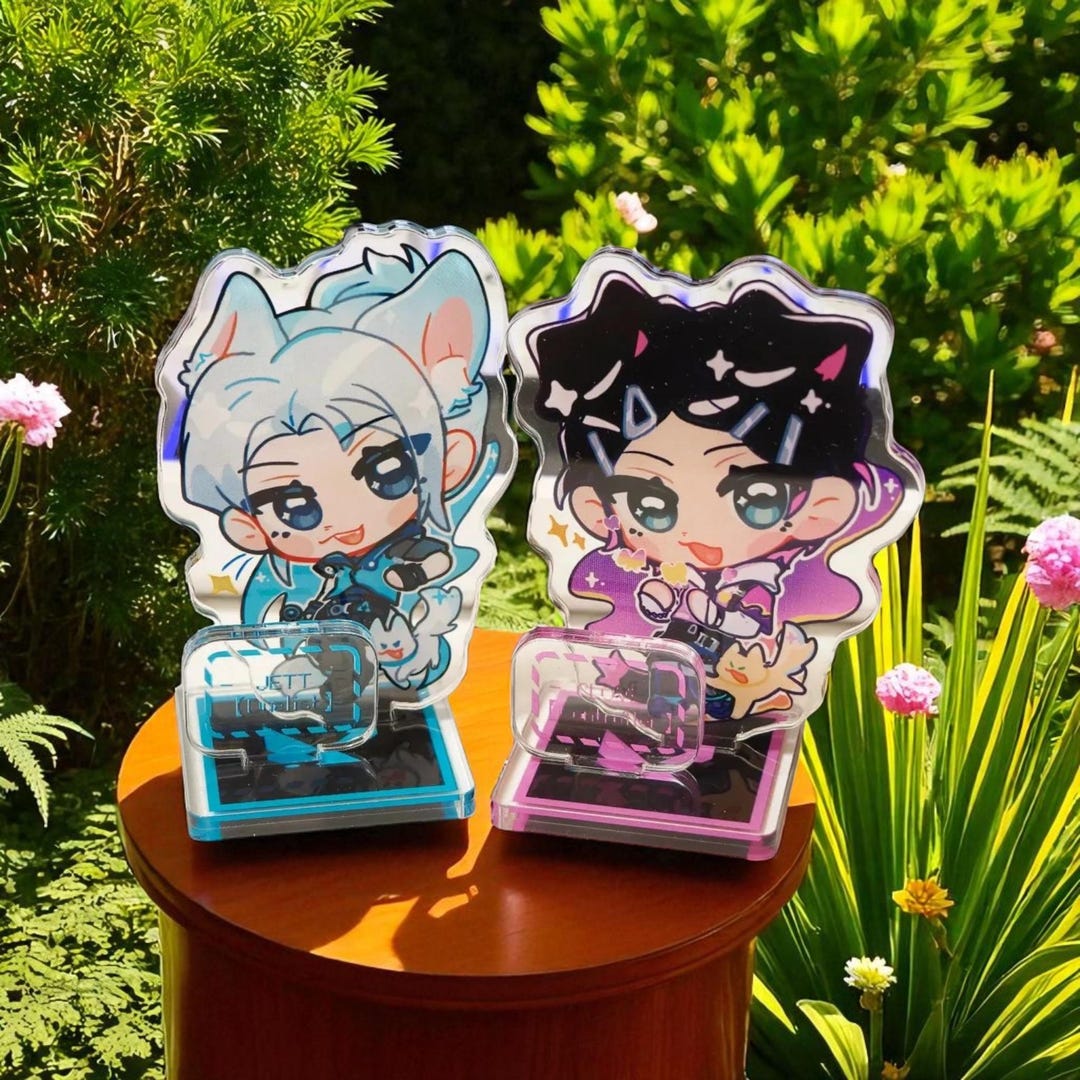 VALORANT Acrylic Figure Display Stand – Anime Toy Model Decor, Desk ...