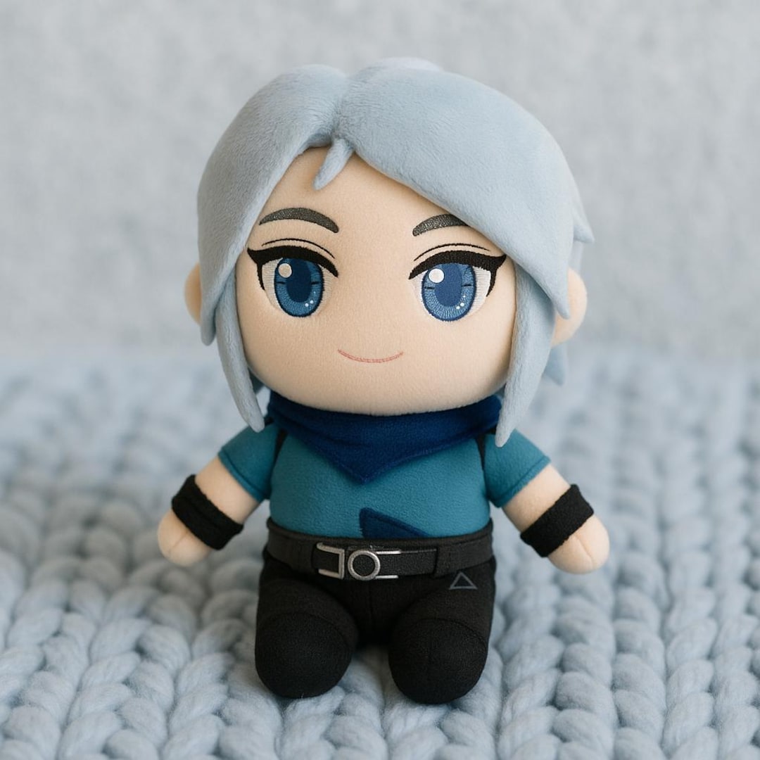 Valorant Jett Plush Toy – 20cm Soft Stuffed Doll | Gamer Gift | Kawaii ...