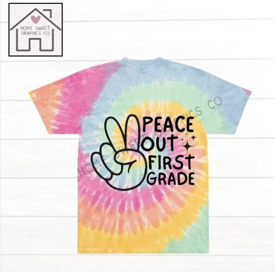 Peace Out First Grade PNG & SVG - Etsy