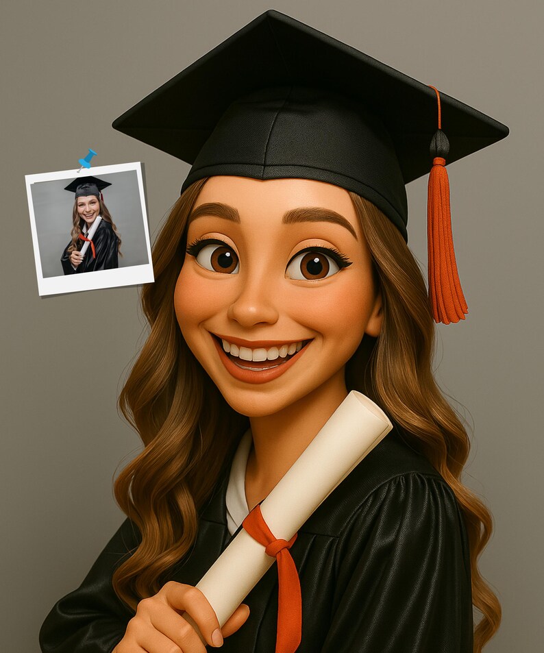 Custom Pixar Style Portrait From Your Photo | Personalized 3D Cartoon ...
