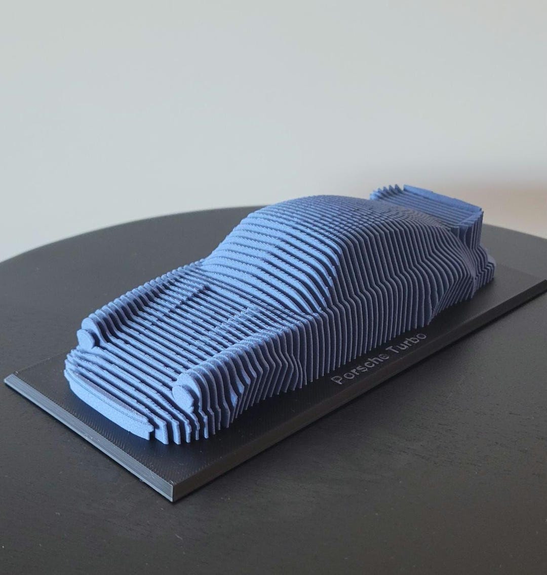 Porsche Turbo 3D Printed Layer Model / Cars - Etsy
