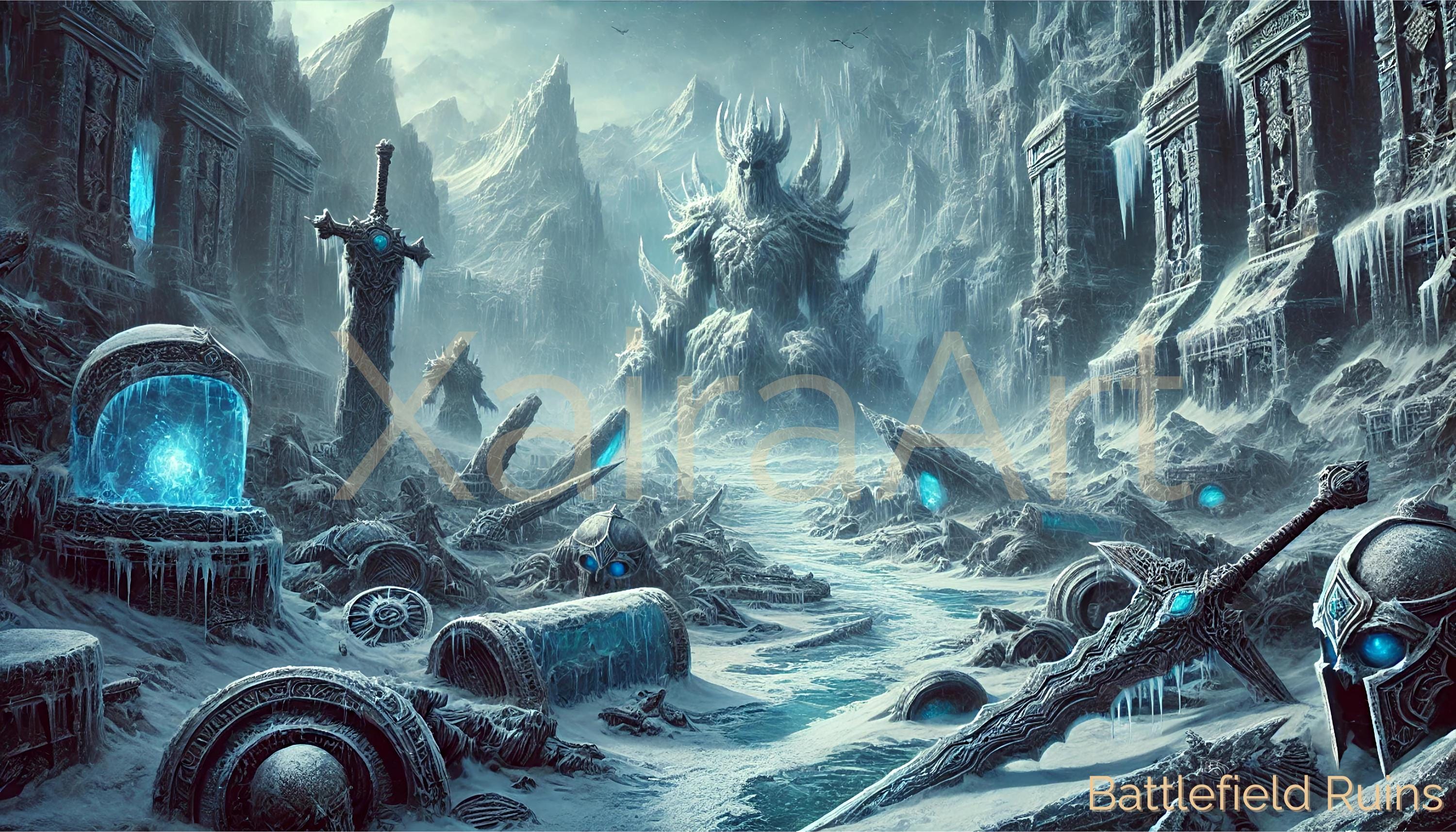 Frostveil - the Last Ice Fortress | 4K Mythic Fantasy Art Collection - Etsy